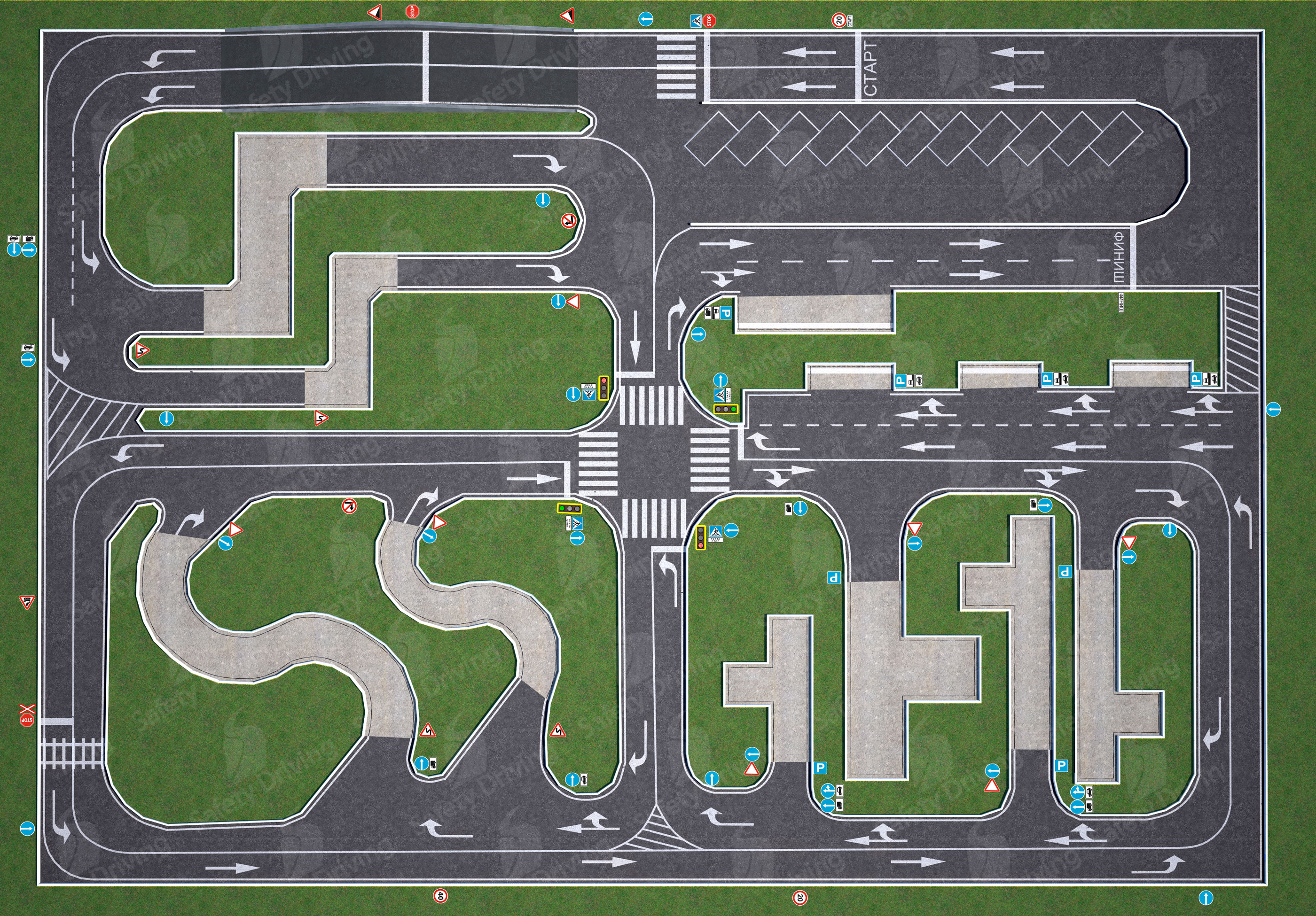 Схемы автодромов по РК